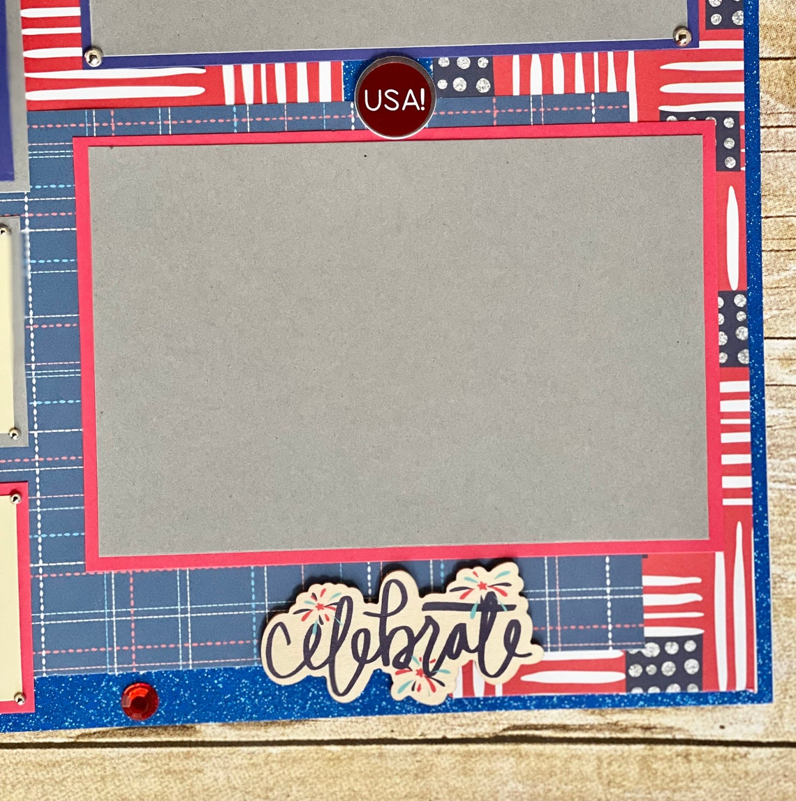 12x12 Independence Day Scrapbook Pages - Etsy