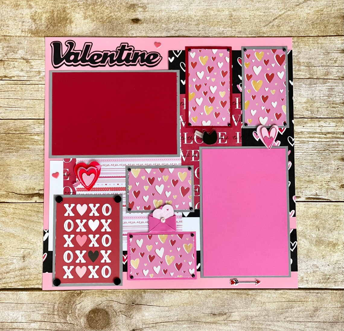 12x12 Valentines Day Scrapbook Pages - Etsy
