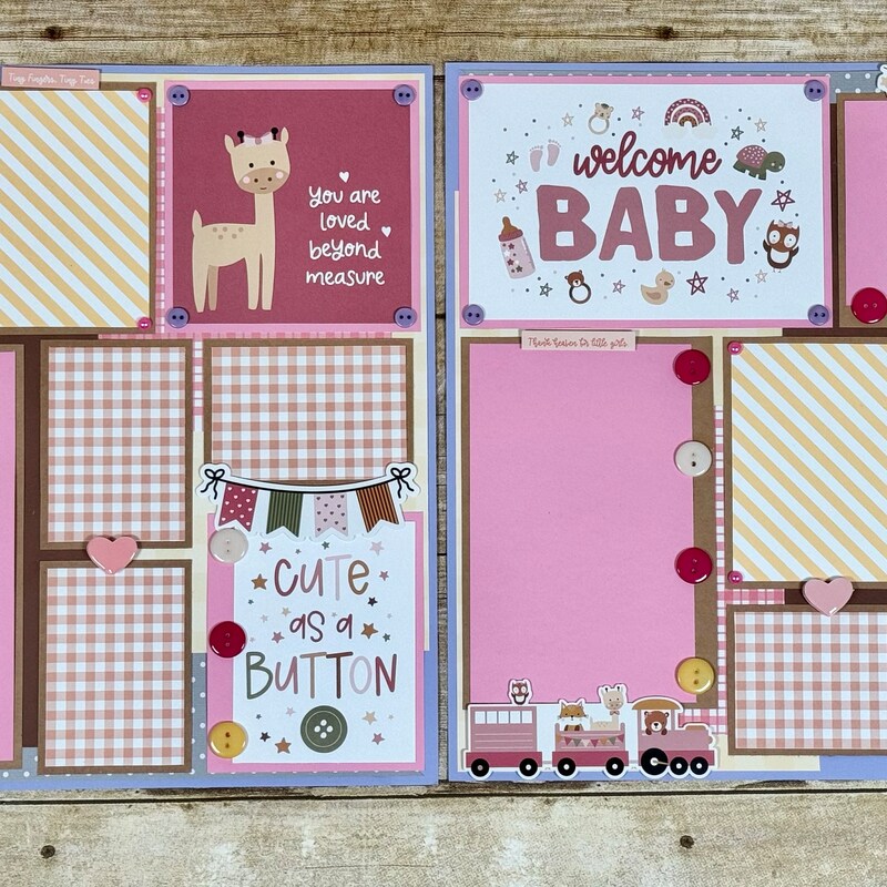 Girl Scrapbook Pages - Etsy