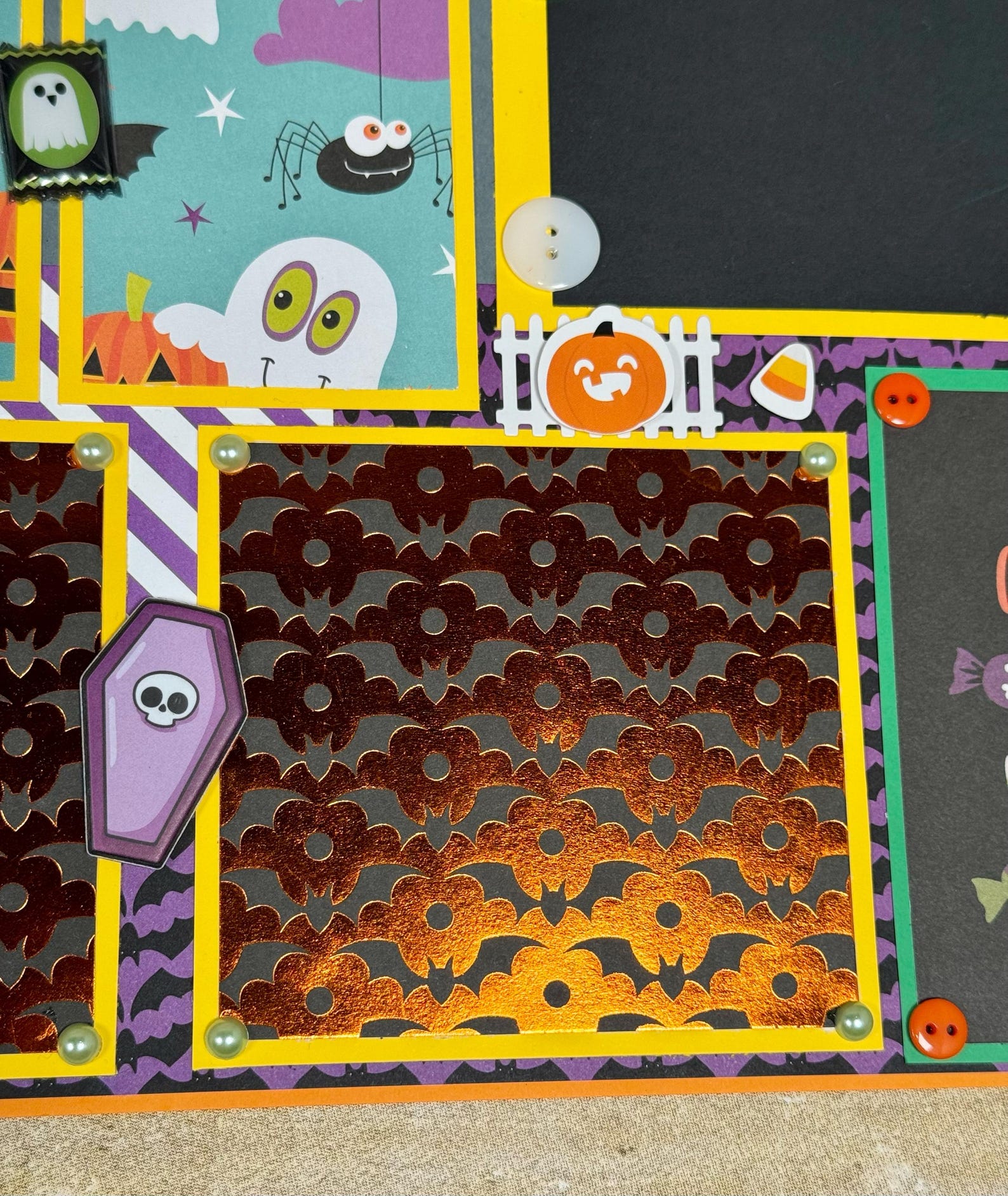 12x12 Halloween Scrapbook Pages - Etsy