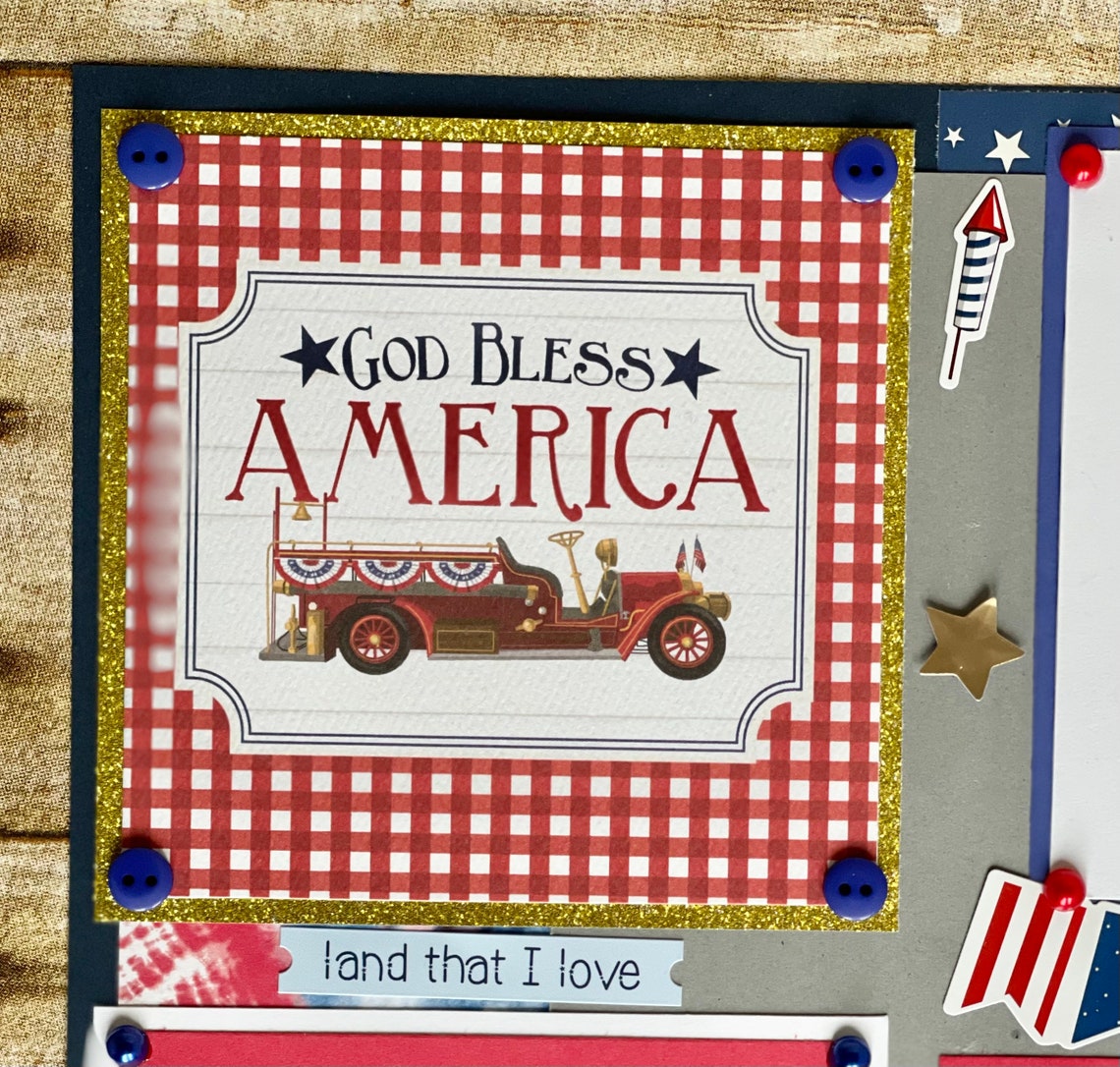 12x12 Independence Day Scrapbook Pages - Etsy
