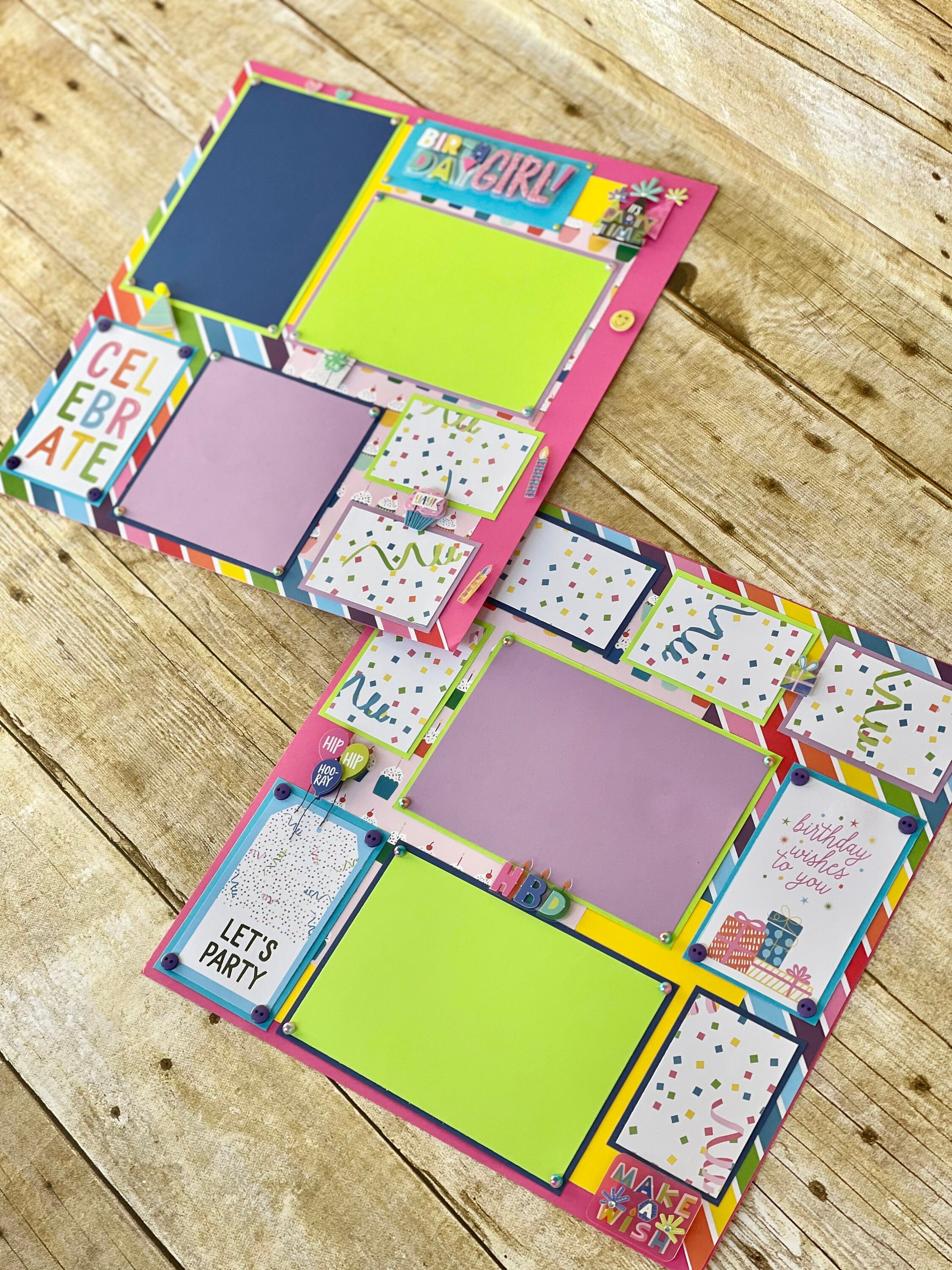 12x12 Birthday Scrapbook Pages - Etsy