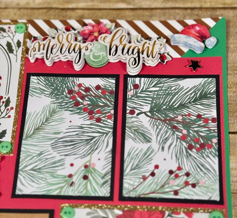 12x12 Christmas Scrapbook Pages - Etsy
