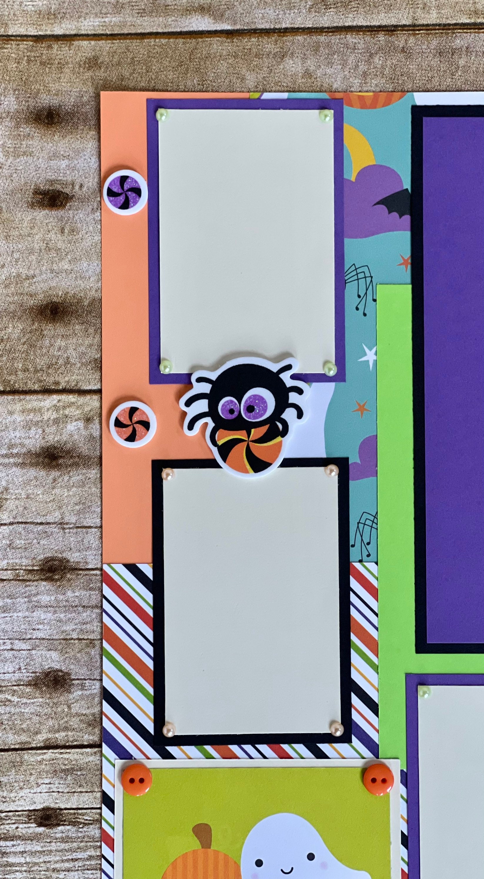 12x12 Halloween Scrapbook Pages - Etsy