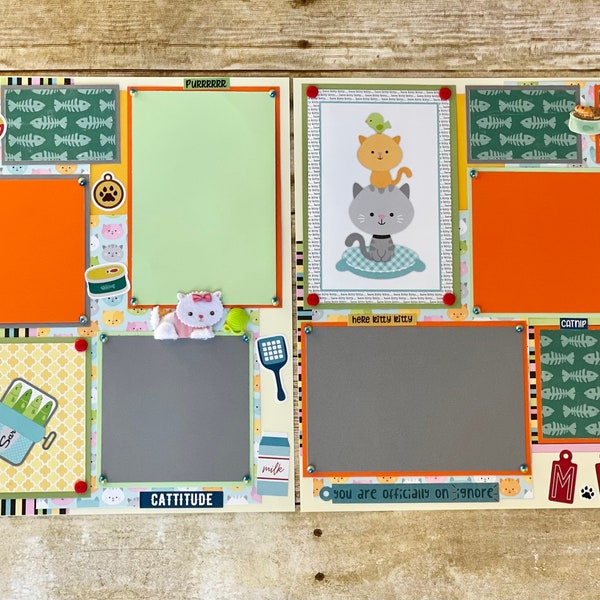 12x12 Premade Scrapbook Pages - Etsy