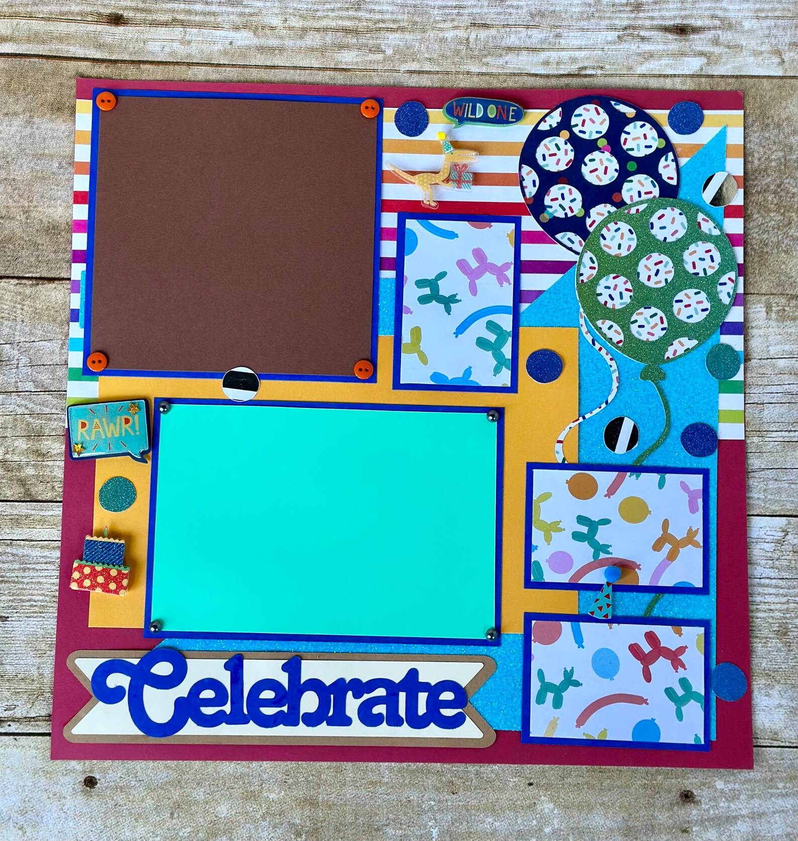 12x12 Birthday Scrapbook Pages - Etsy