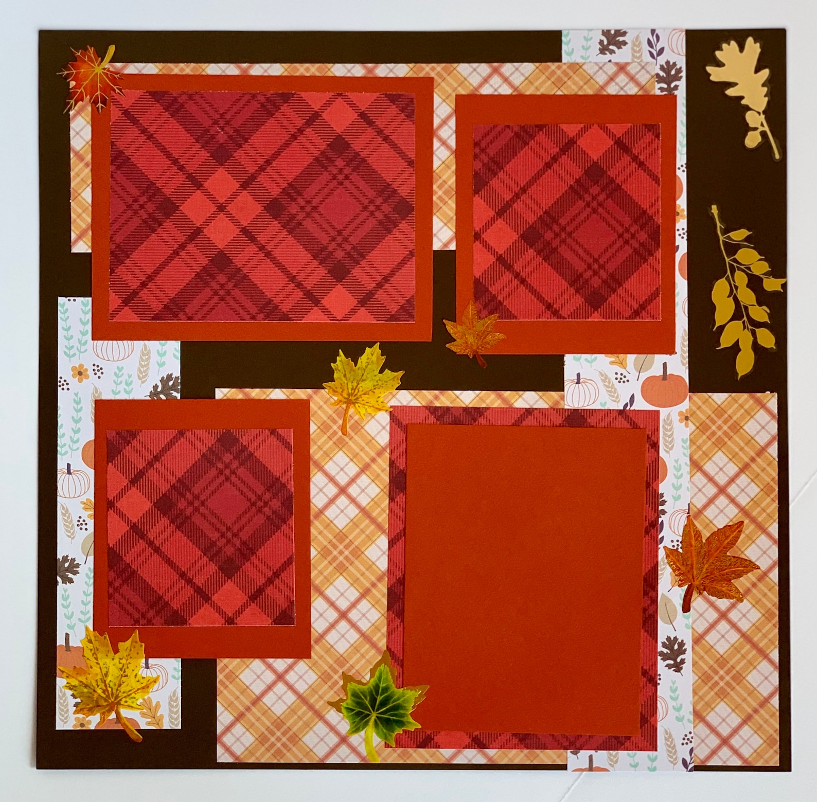12x12 Fall Scrapbook Pages - Etsy