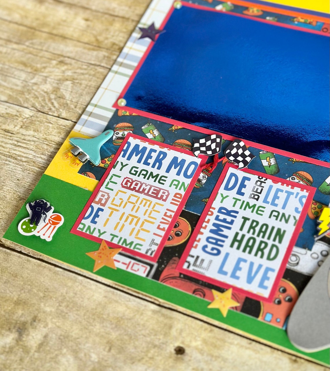 12x12 Gamer Scrapbook Pages - Etsy