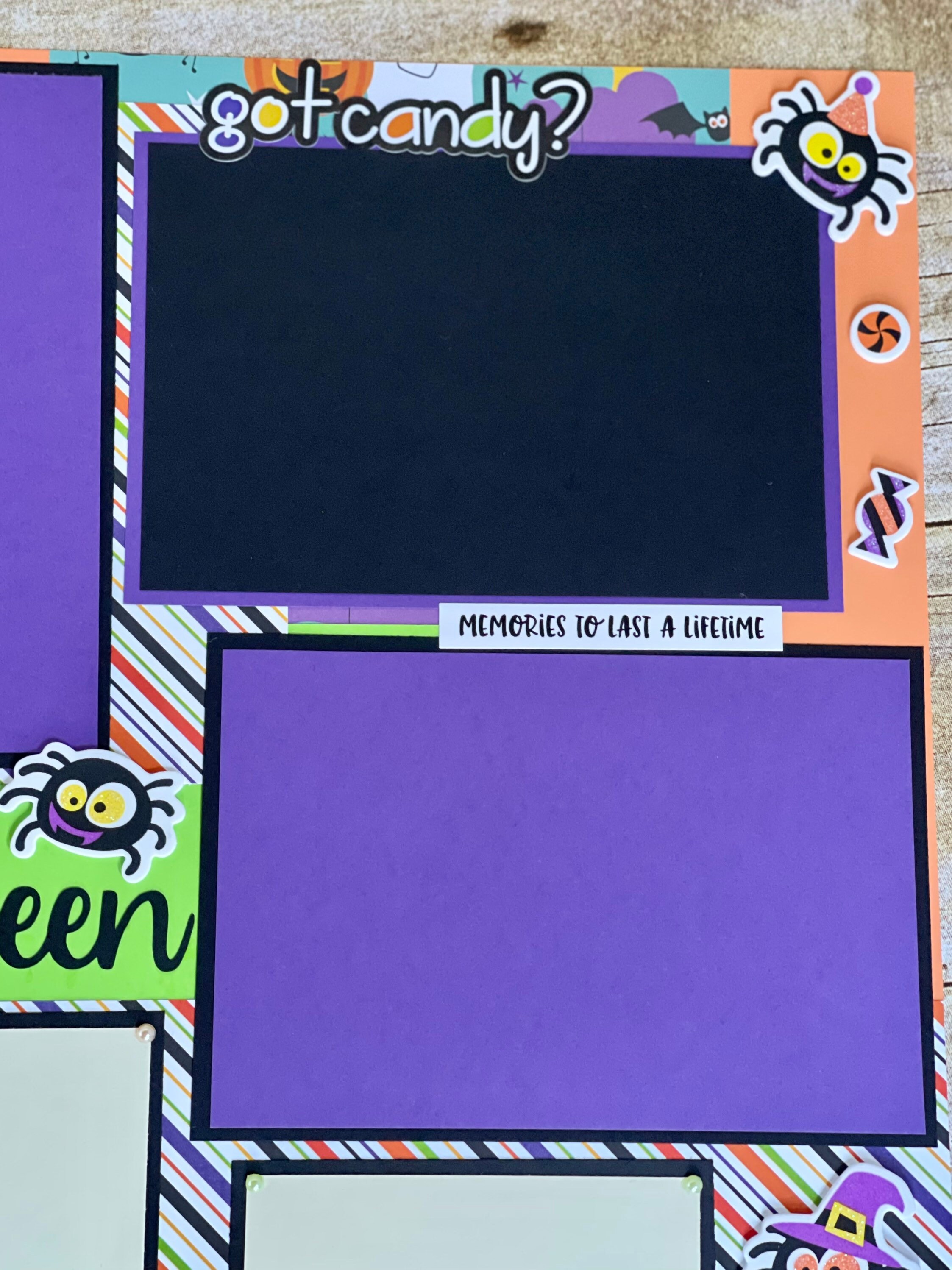 12x12 Halloween Scrapbook Pages - Etsy