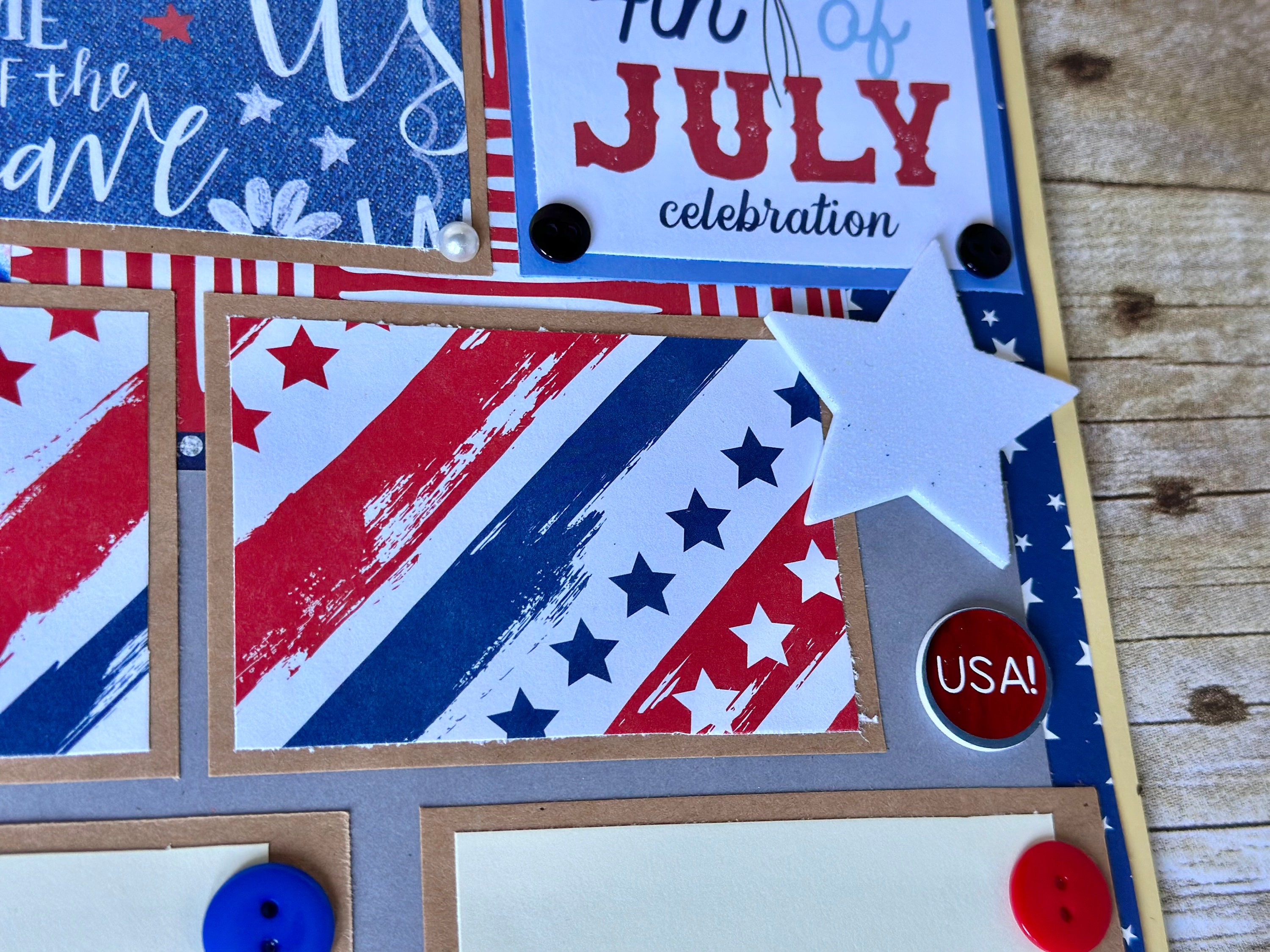 12x12 Independence Day Scrapbook Pages - Etsy