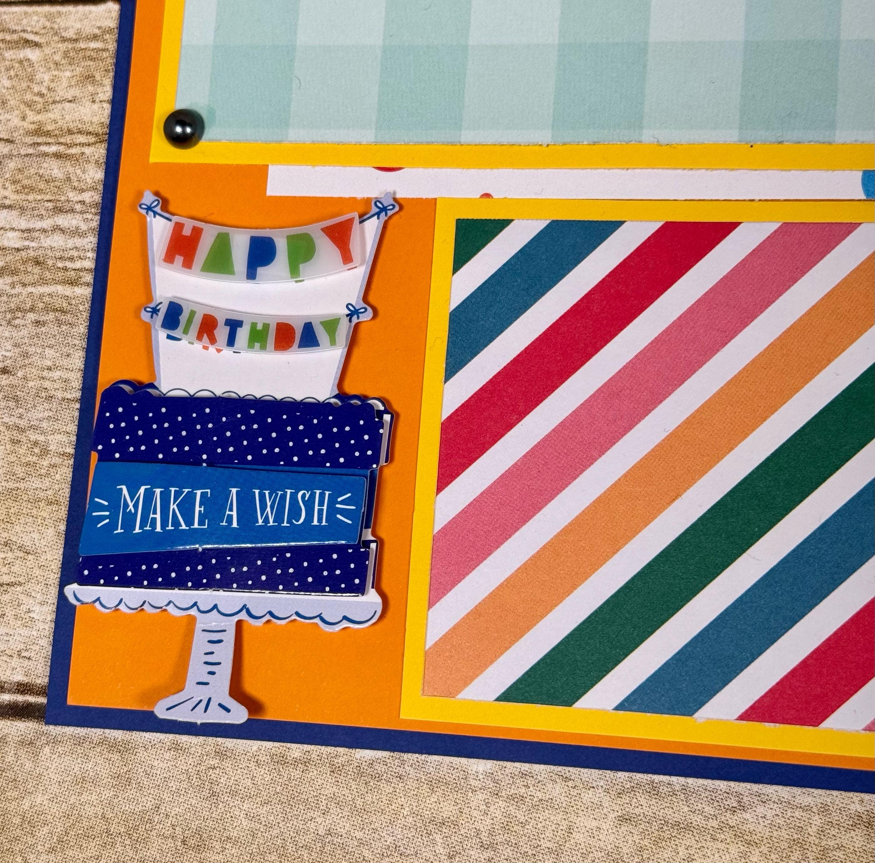 12x12 Birthday Scrapbook Pages - Etsy