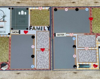 SOLAR ECLIPSE 2024 2 Printed 12X12 Pre-made Scrapbook Pages Quick Pages ...