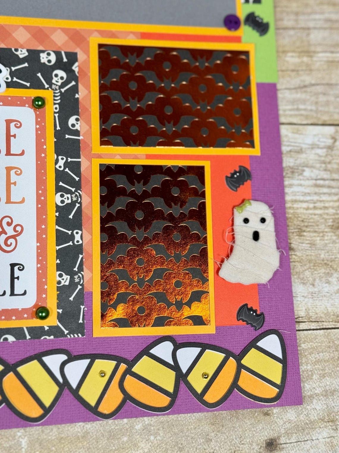 12x12 Halloween Scrapbook Pages - Etsy