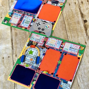 12x12 Gamer Scrapbook Pages - Etsy