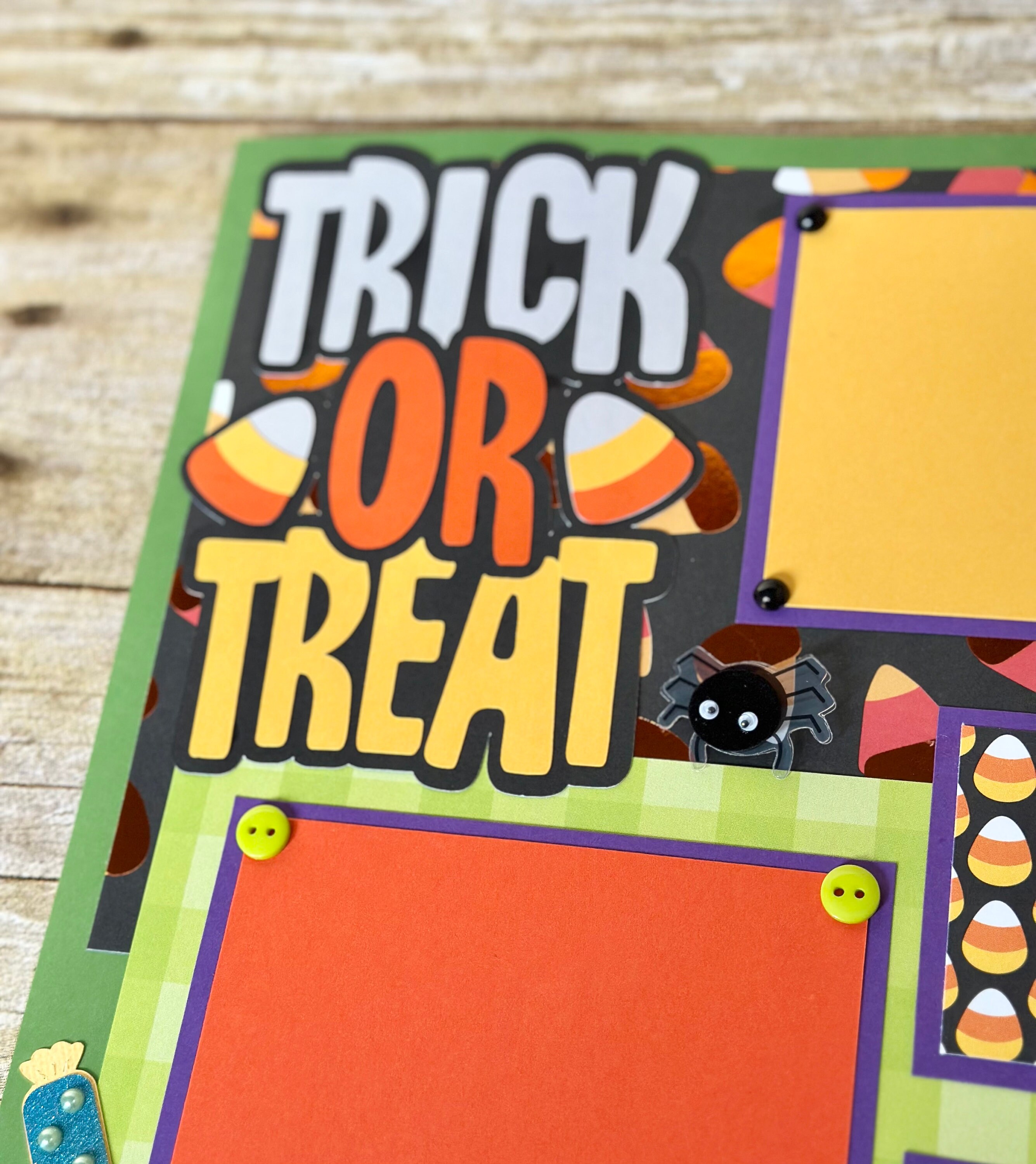 12x12 Halloween Scrapbook Pages - Etsy