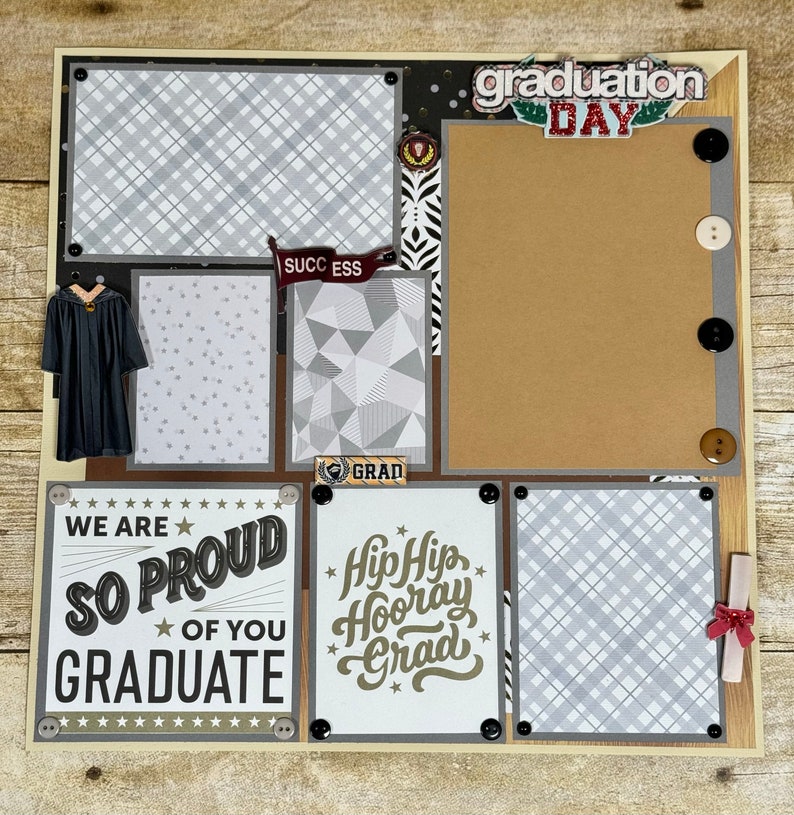 12x12 Graduation Scrapbook Pages - Etsy