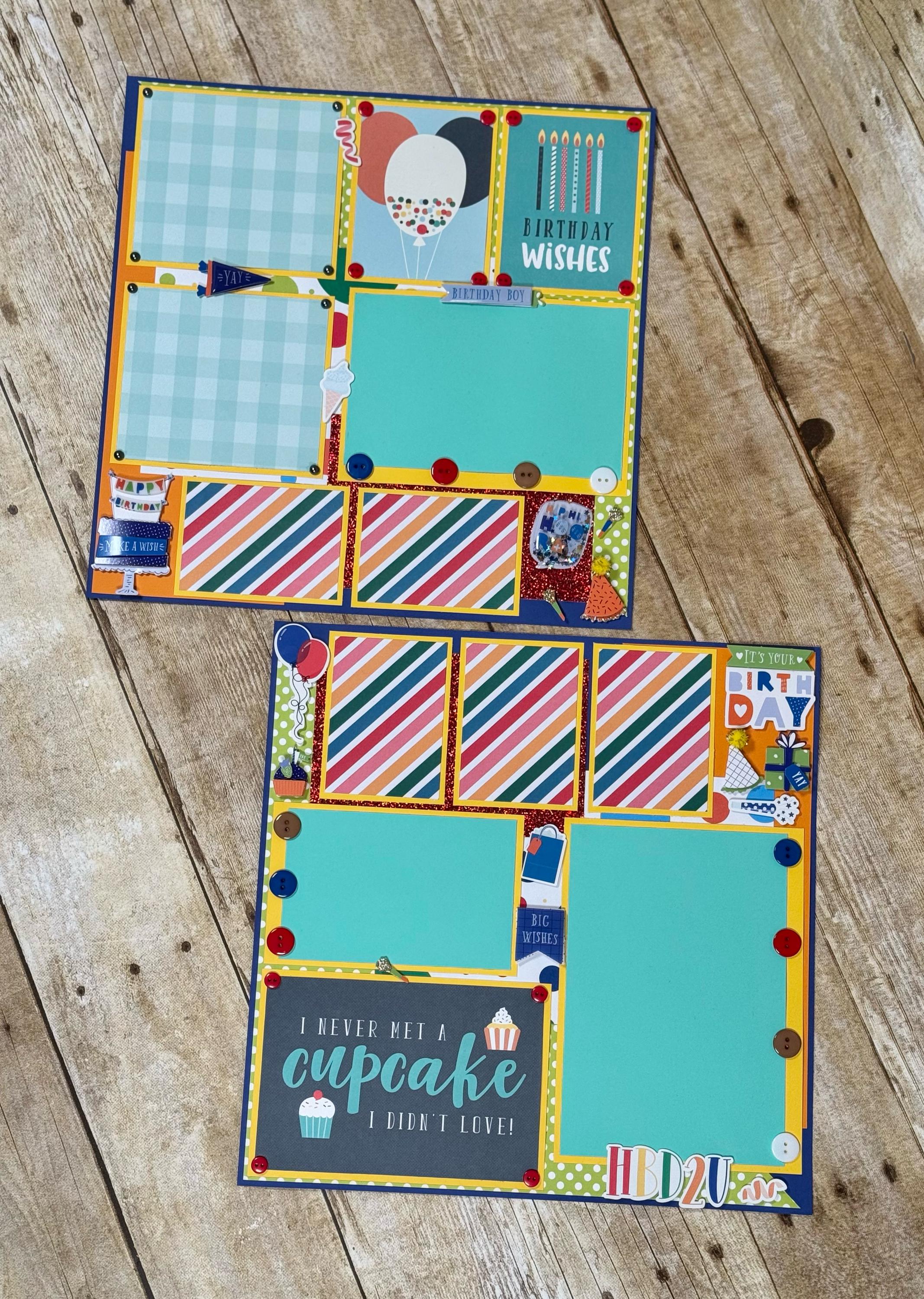 12x12 Birthday Scrapbook Pages - Etsy