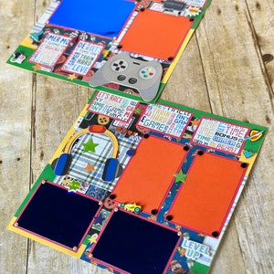 12x12 Gamer Scrapbook Pages - Etsy