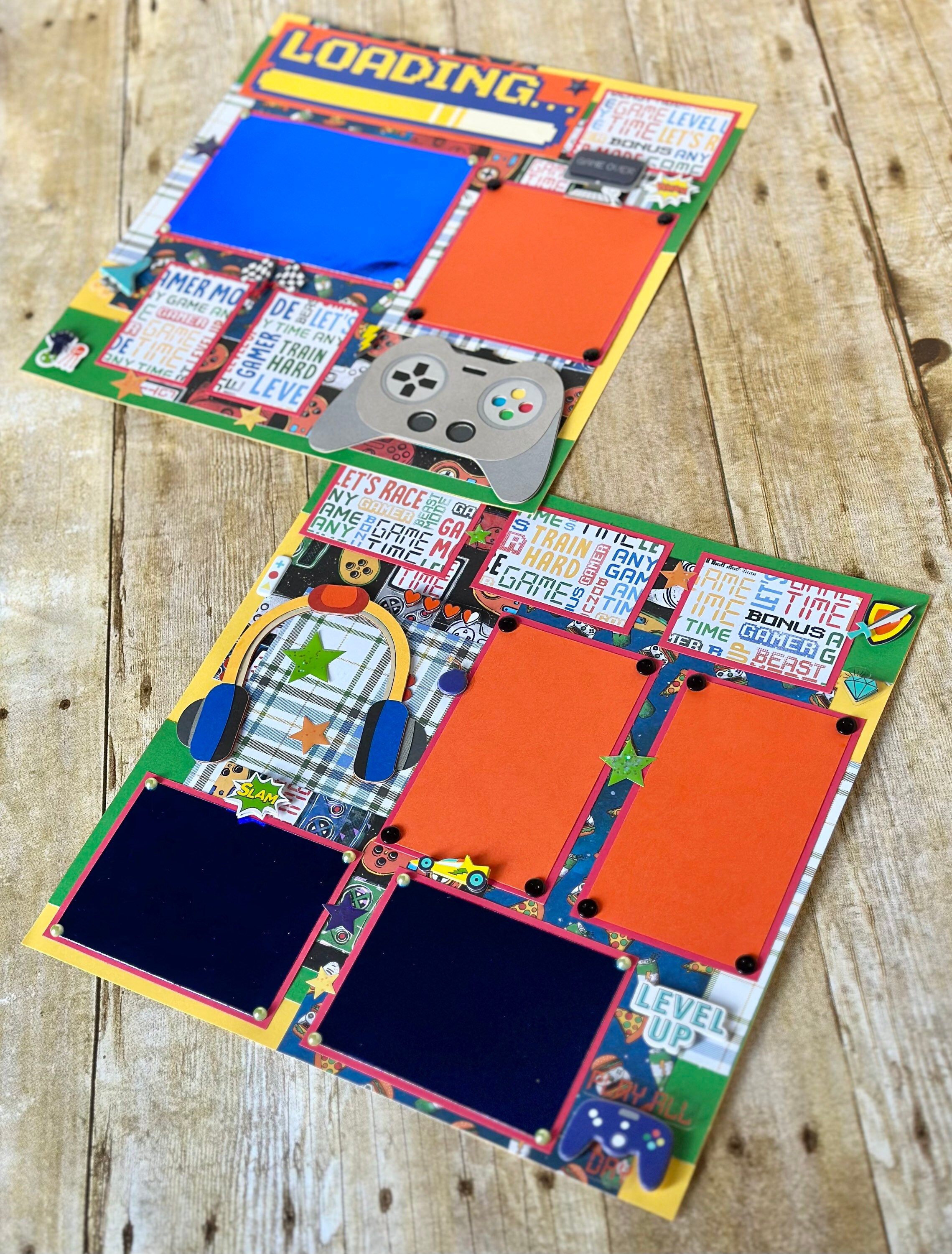 12x12 Gamer Scrapbook Pages - Etsy