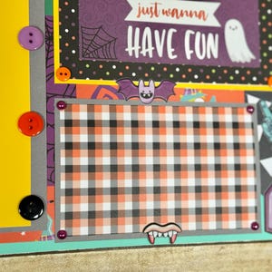 12x12 Halloween Scrapbook Pages - Etsy