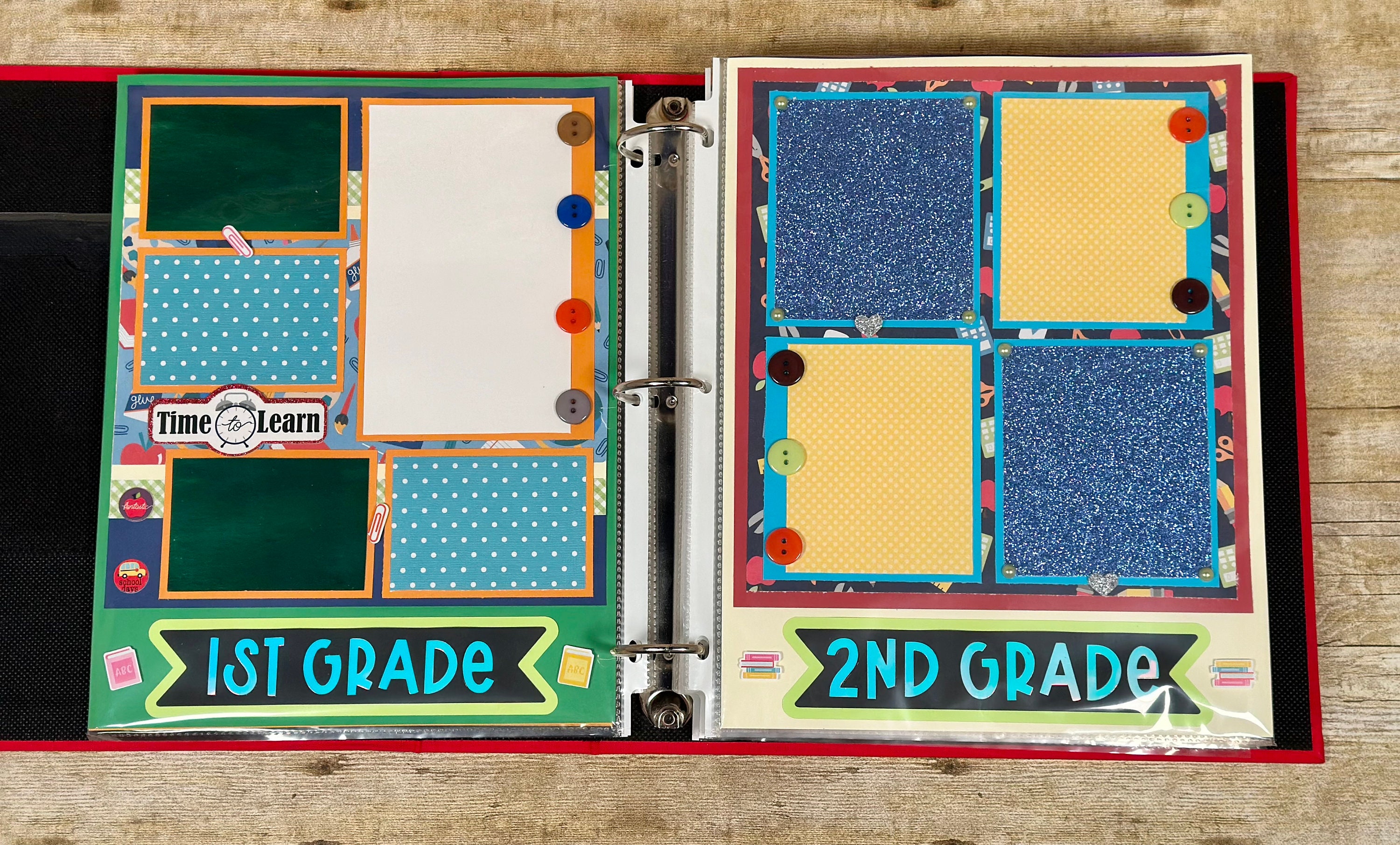 School Scrapbook Album - Etsy