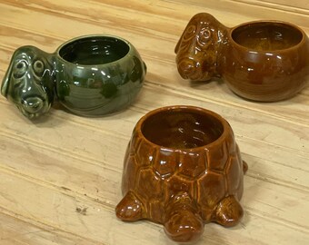 Mccoy Pottery Turtle Planter - Etsy