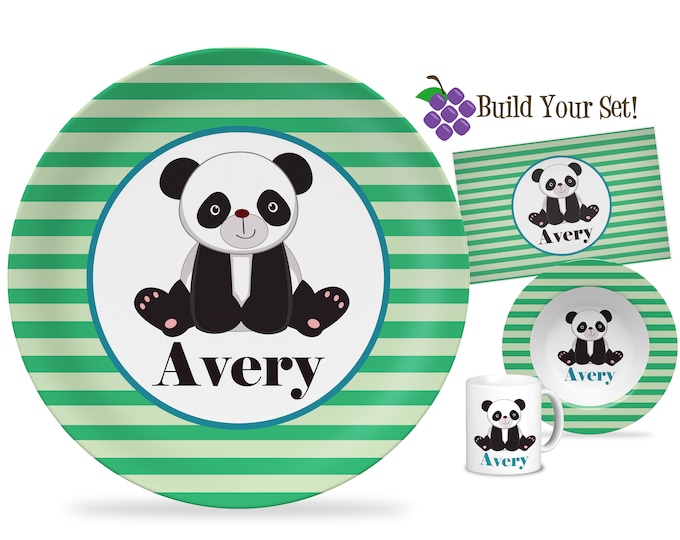 Brown Bear Cub Spring Plates, 10 Round Baby Bear Dish, Indoor Outdoor ...