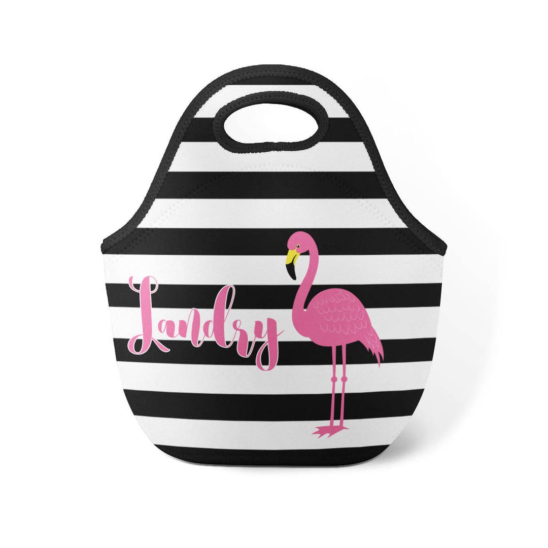 Flamingo Lunch Sack, Childs Bird Lunch Box, Birthday Gift Bag ...