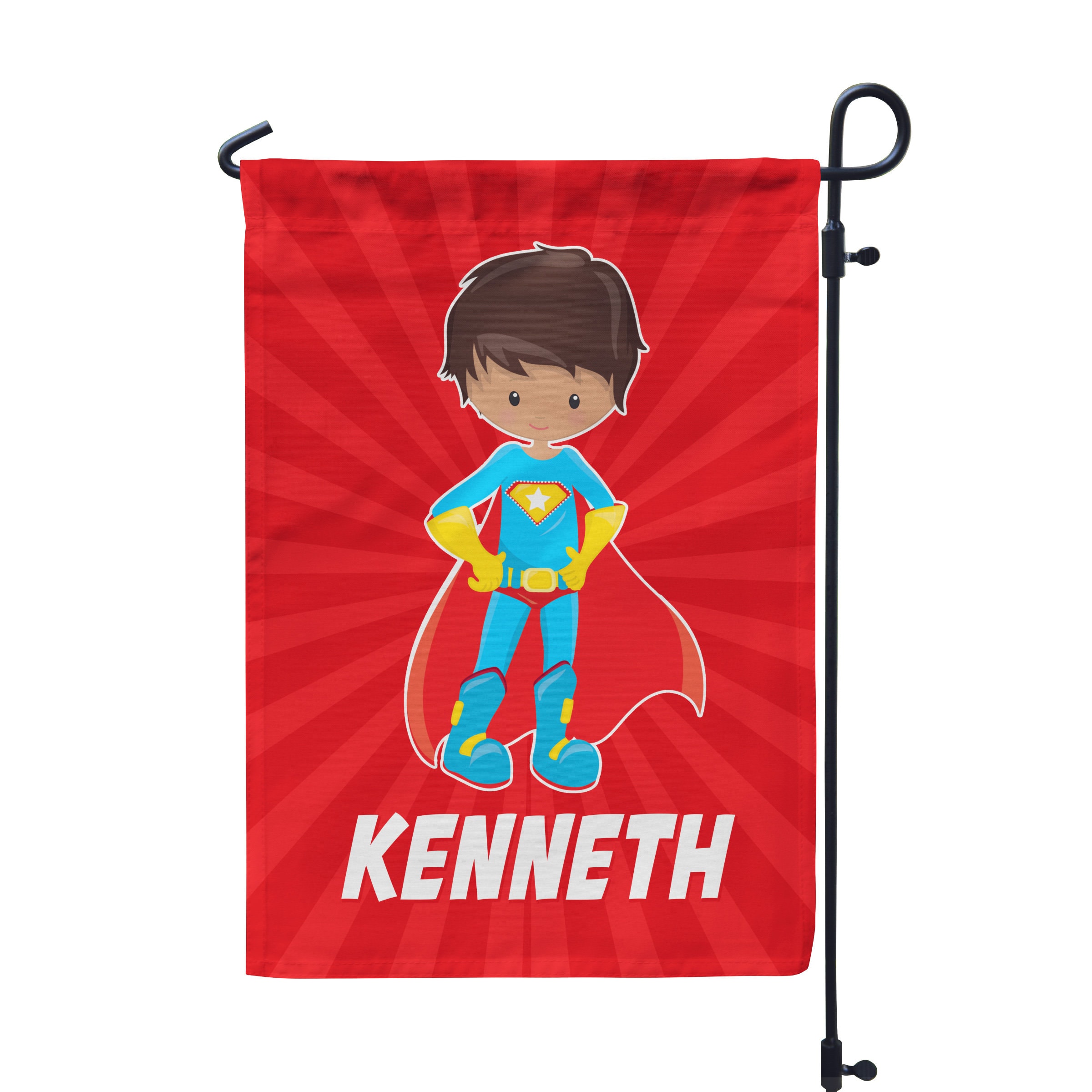 Superhero Garden Flag - Red Boy Superhero Party Yard Flag, Super Hero ...