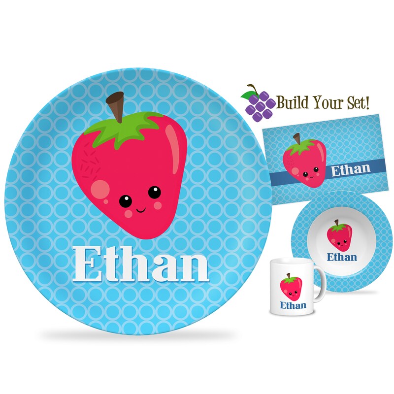 Strawberry Dinnerware - Etsy