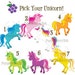Unicorn Personalized Puzzle Pink Unicorn Puzzle, Girls Magical Rainbow ...