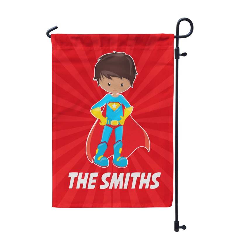 Superhero Garden Flag - Red Boy Superhero Party Yard Flag, Super Hero ...