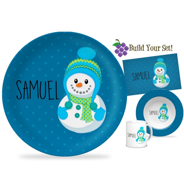 Snowman Plate - Etsy