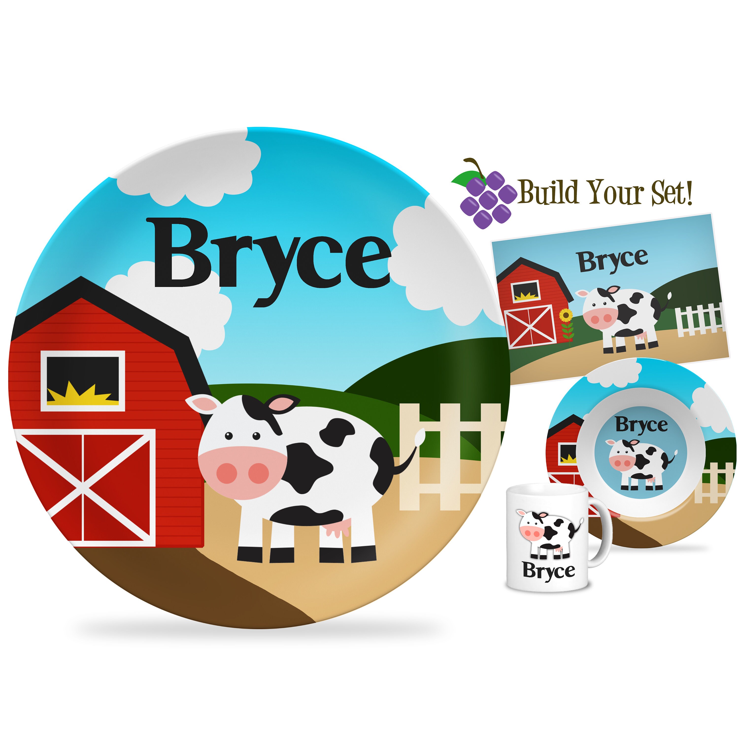 Barn Cow Dinnerware - Etsy