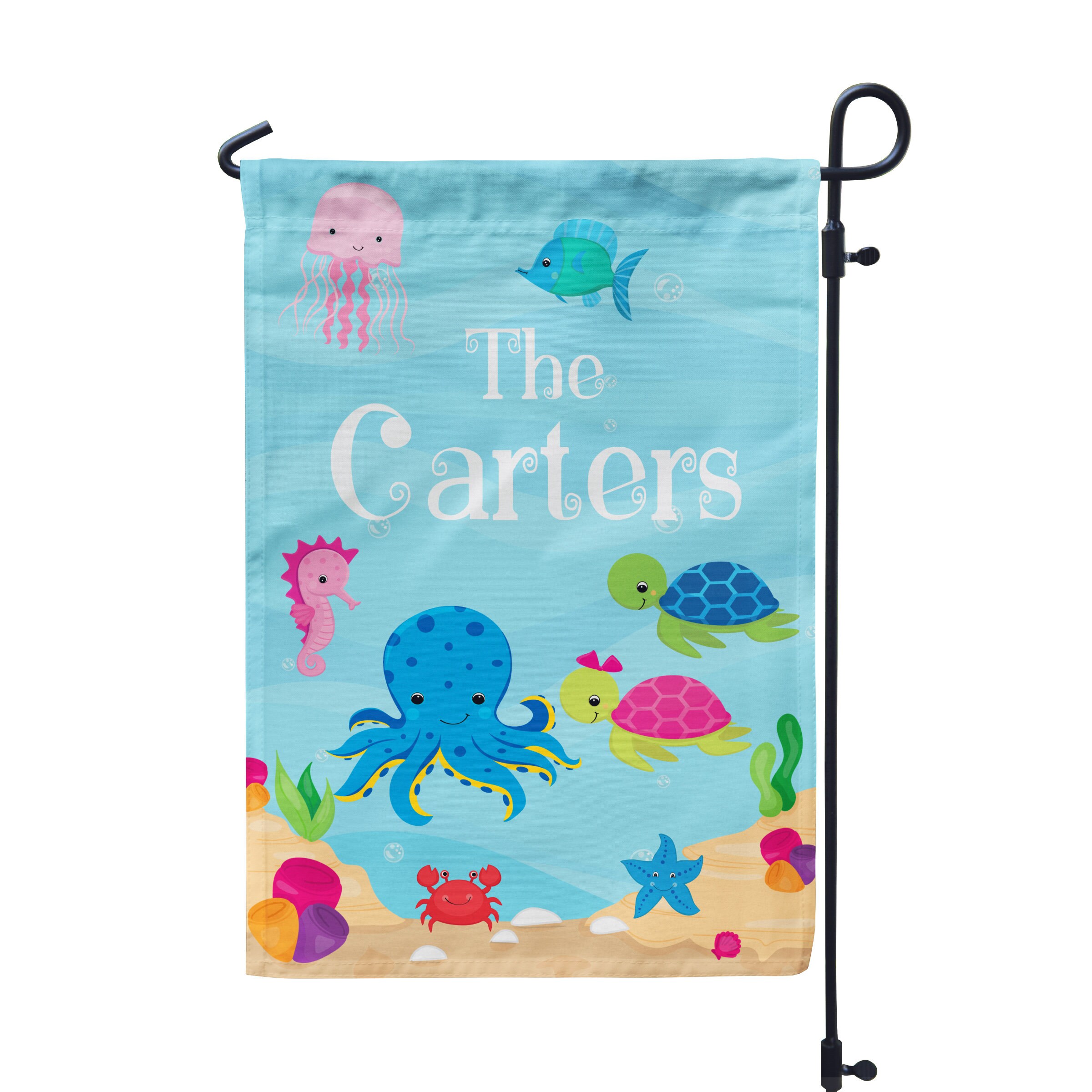 Ocean Garden Flag Under the Sea Ocean Party Yard Flag Blue - Etsy