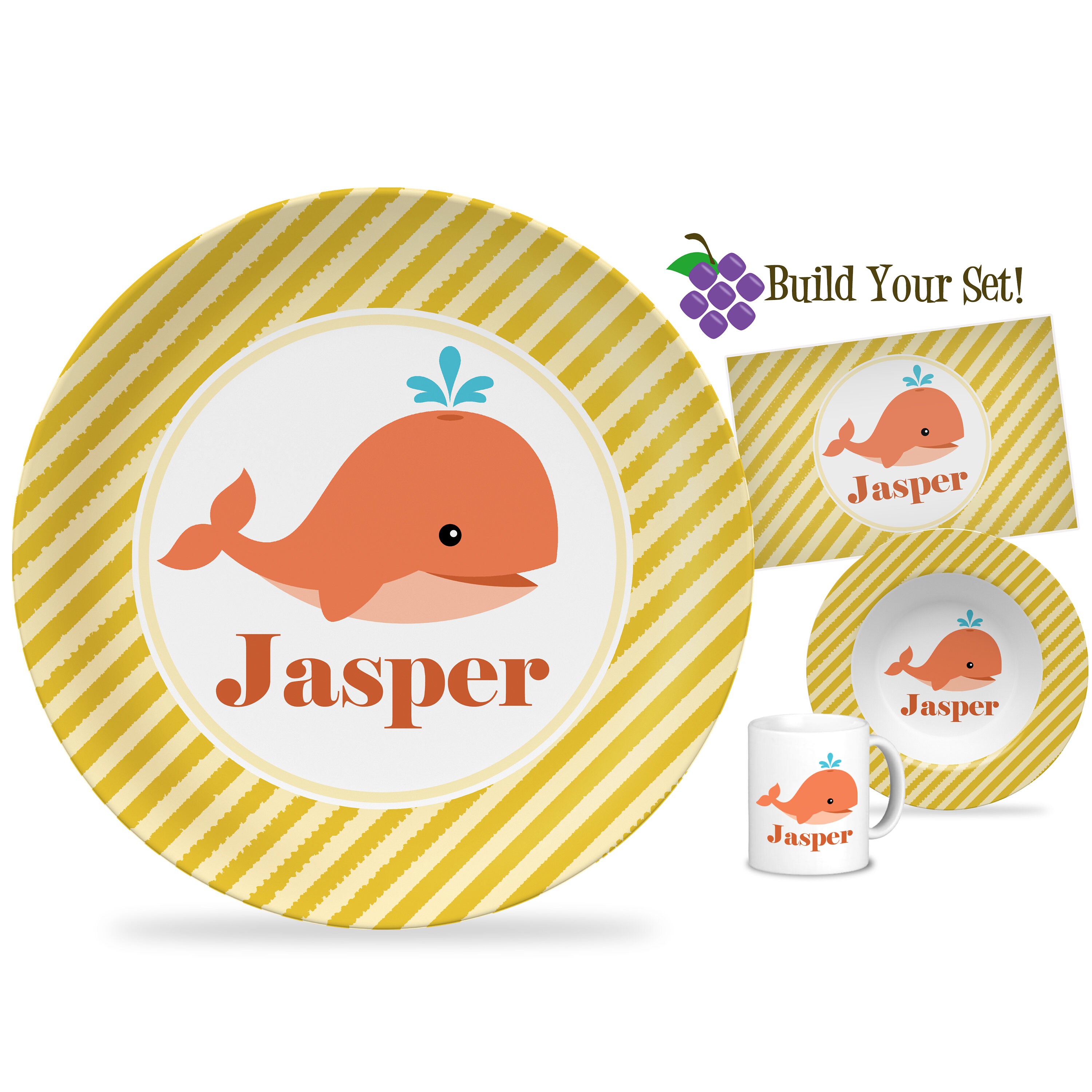 Whale Plate Set Gift - Etsy