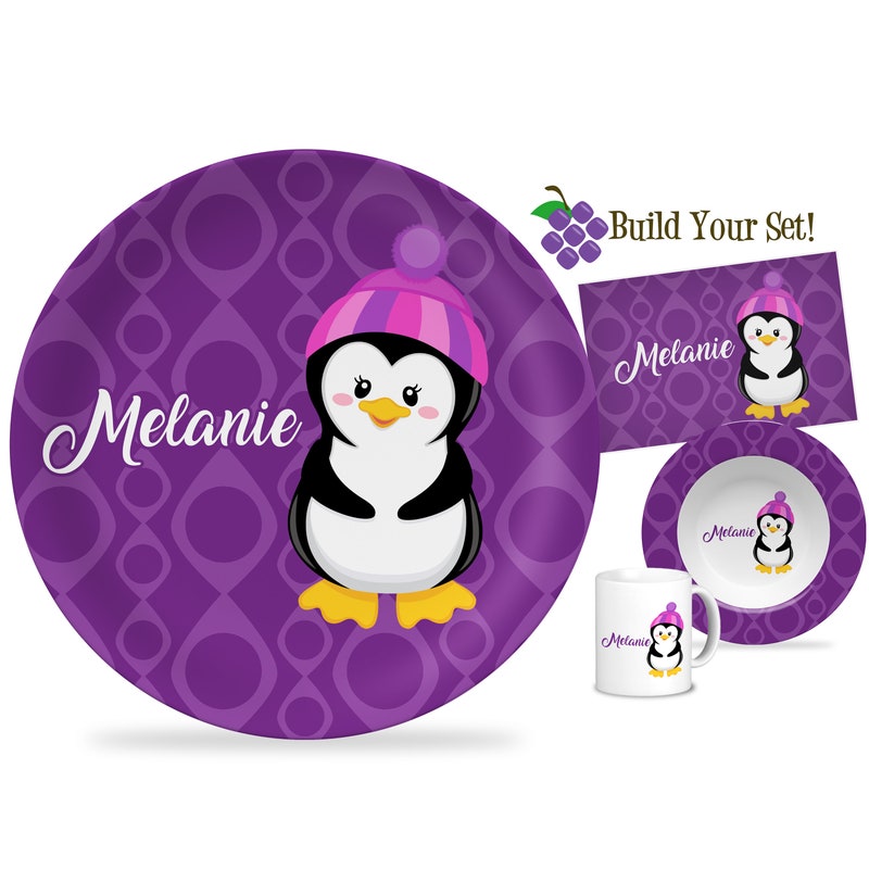 Penguin Plate - Etsy