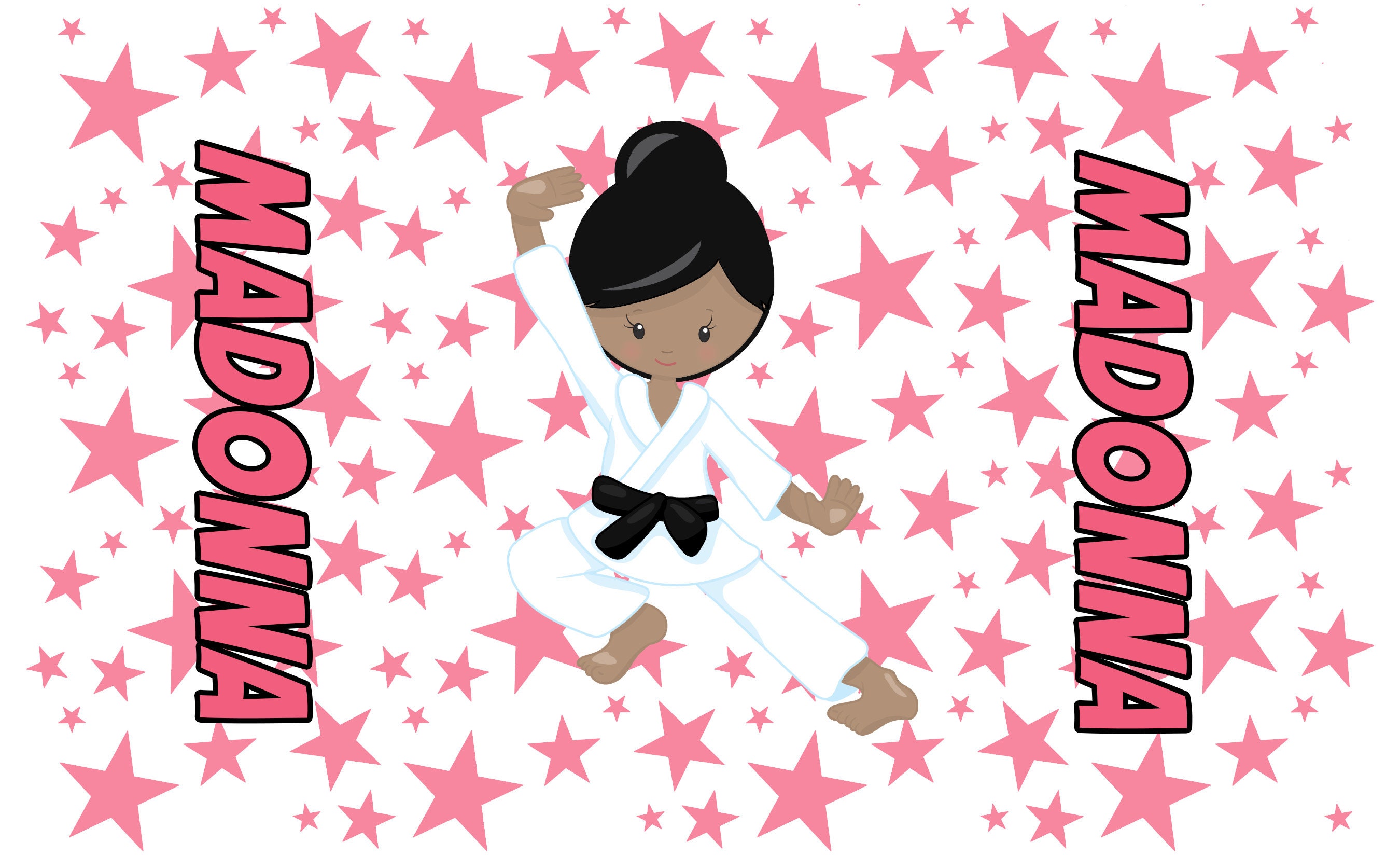 Karate Water Bottle Coral Stars Ninja Stainless Steel Water | Etsy