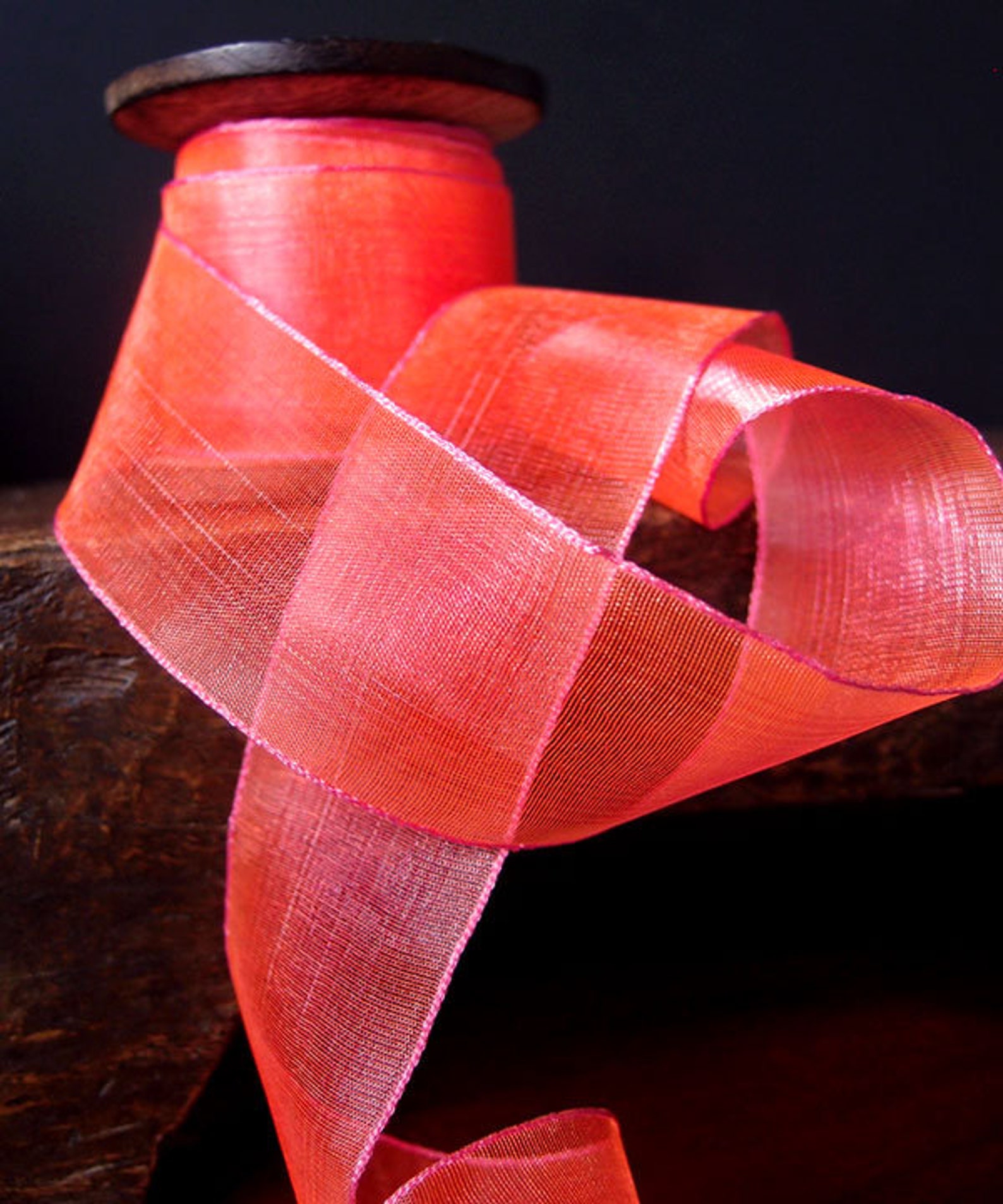 1.5" X 25 Yards Sheer Two Tone Iridescent Stiff Ribbon * Free Shipping ...