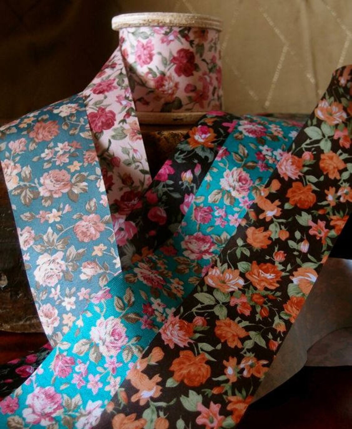 Vintage Floral Ribbon 2-inch 10-yards Choose Free - Etsy