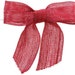 Set of 12 Burlap Jute Pre Tied Bows on Wire 3" Wide - Choose Colors ...