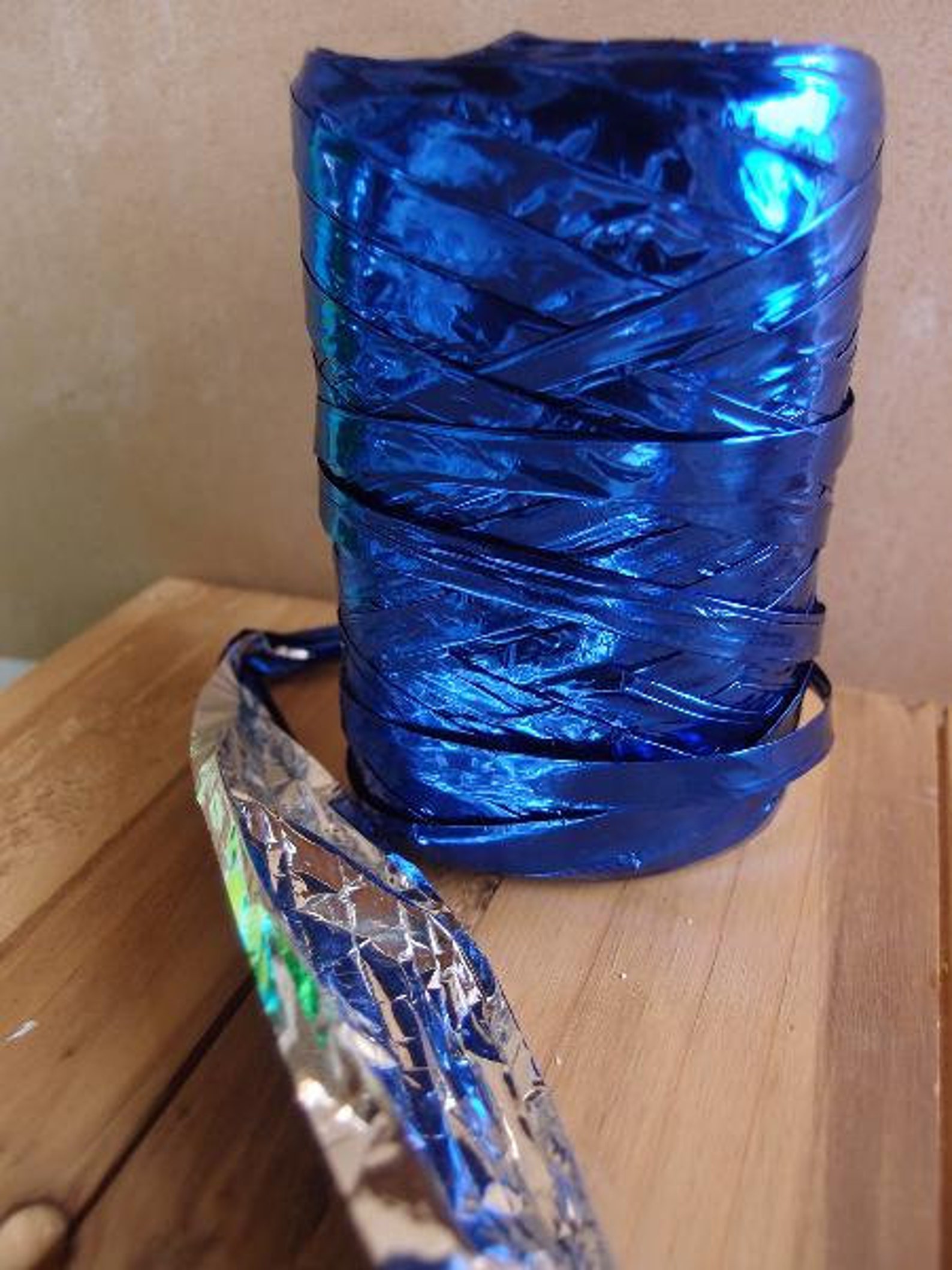 Shiny Metallic Upscale 5mm Raffia Roll - 50 Meters - Choose Colors ...