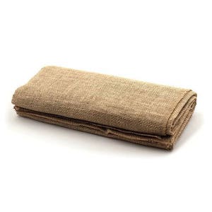 High End Rustic Large Natural Jute Burlap Table Cover Overlay Finished ...