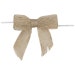 Set of 12 Burlap Jute Pre Tied Bows on Wire 3" Wide - Choose Colors ...