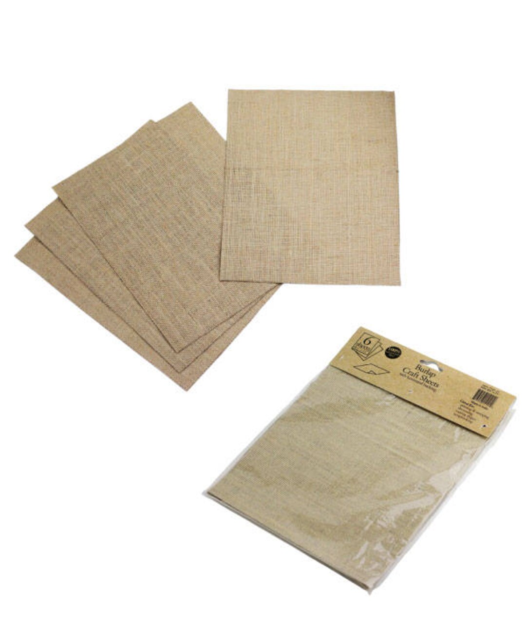 Burlap Crafts 6 Sheets 100% Natural, 8 1/2" X 11" Printing & Stamping ...