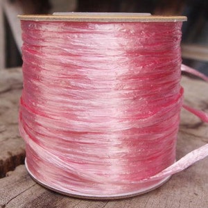 Pearlized Synthetic Raffia Roll 100 Yards - Choose Colors * Free ...