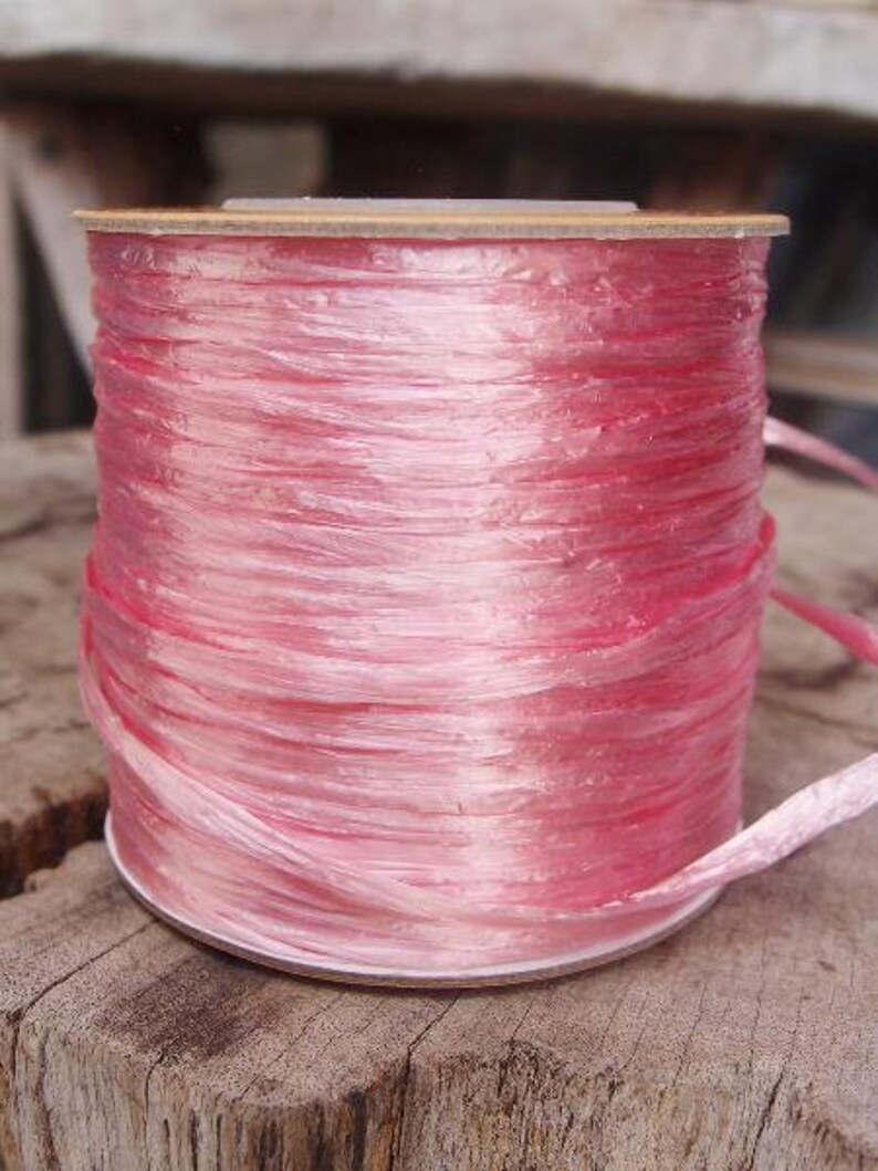 Pearlized Synthetic Raffia Roll 100 Yards - Choose Colors * Free ...