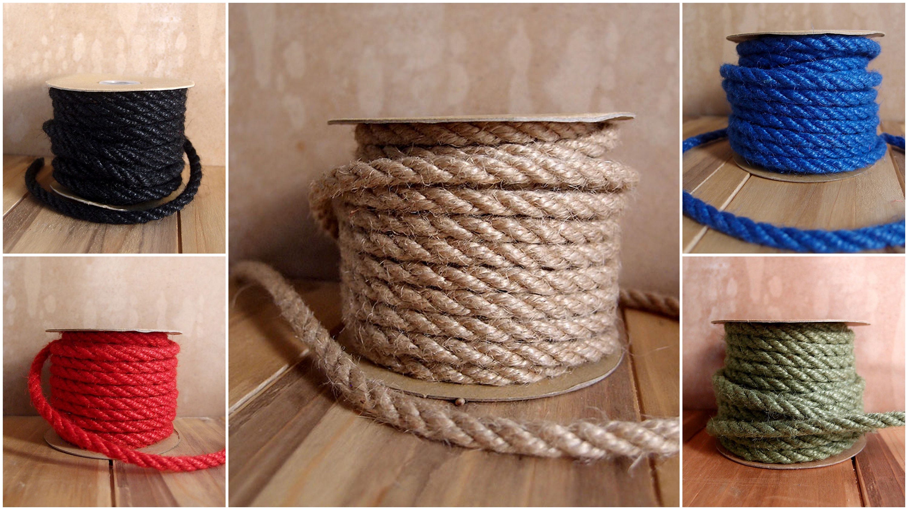 Fancysupply Natural Burlap Jute Rope Twine Cord 6 Mm X 10 - Etsy