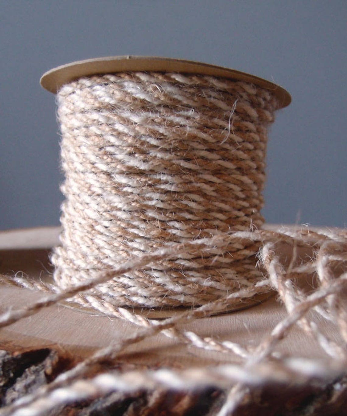 Jute Twine Cord Ribbon Bi-colored Two-tone 5/64-inch 50 - Etsy