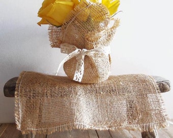 Burlap Centerpieces - Etsy